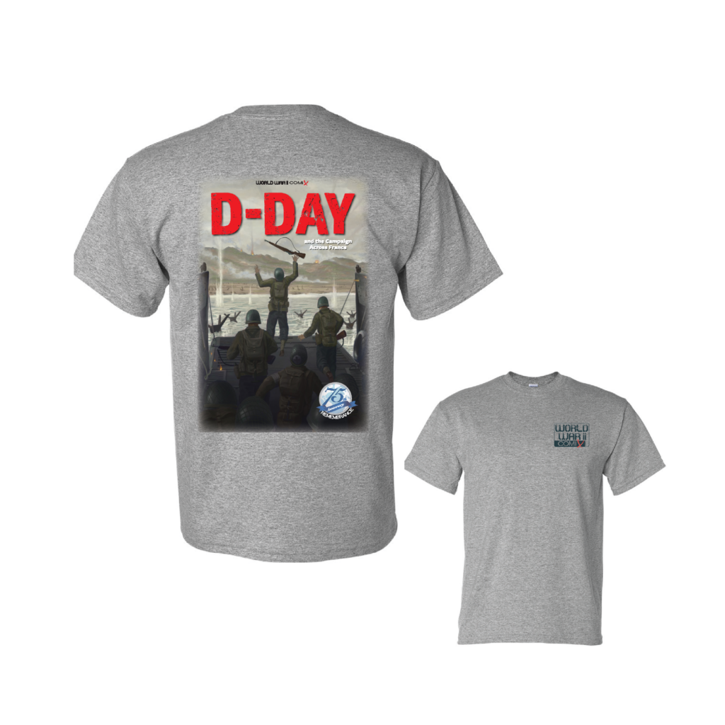D-Day Tee Shirt – Gray – Monroe Publications