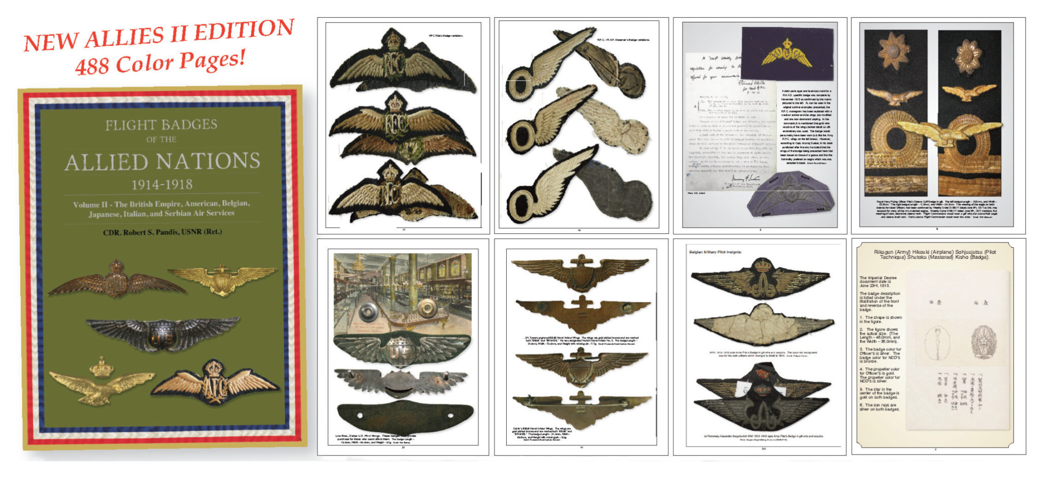 All Four Flight Badges Volumes, 1914-1918 – Monroe Publications